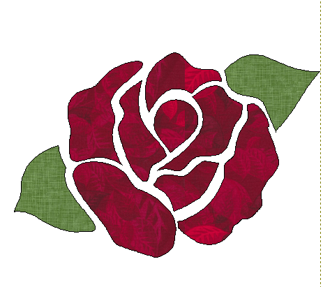 6″ Appliqued rose Pdf… – Renee's Quilting Addiction